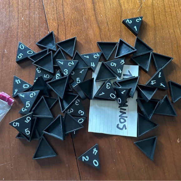 Tri-ominos | Games | Triominos Triangle Domino Game Tiles Only | Poshmark